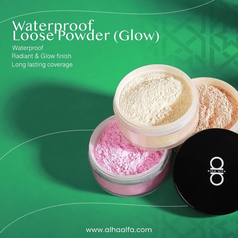 🔥ORIGINAL🔥 Waterproof Loose Powder Alhaalfa | Shopee Malaysia