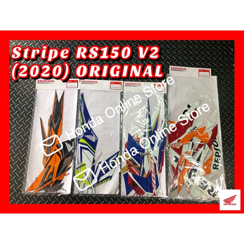 Stripe Sticker Cover Set Honda RS150 V2 (2020) 100% HONDA Original RS ...
