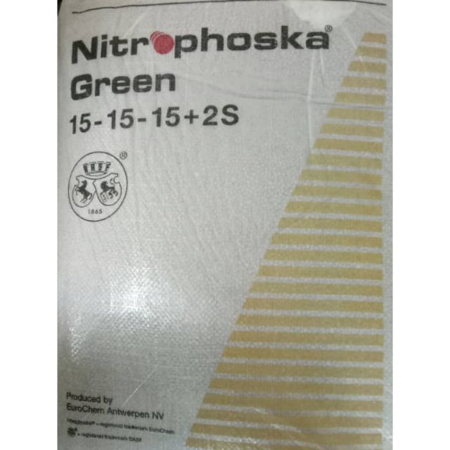 Baja Subur Nitrophoska Cap Kuda & Singa (NPK Green 15:15:15) Repack 1kg ...