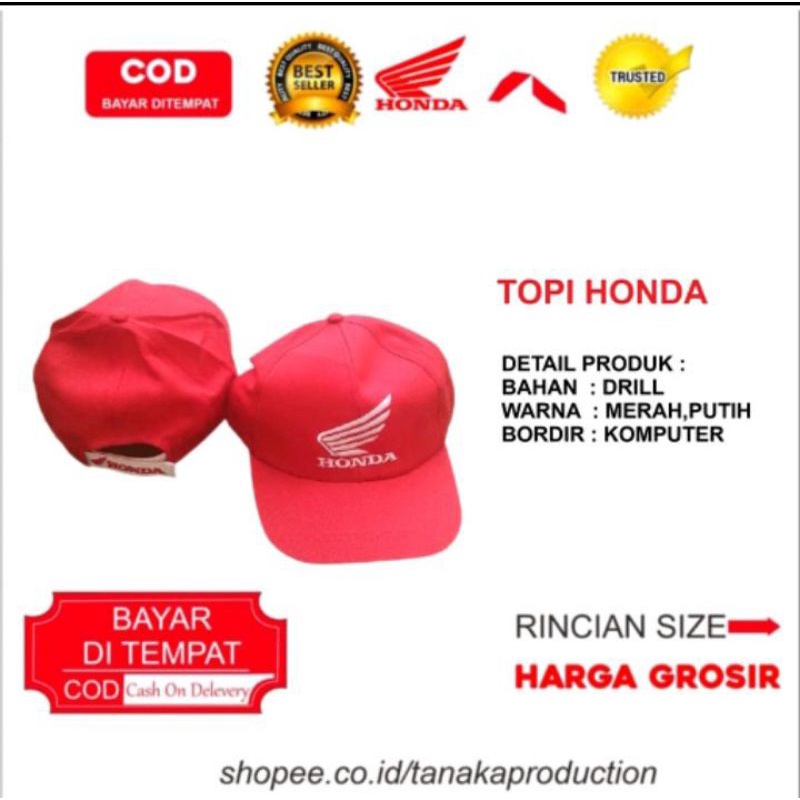 Honda Hat Uniform | Mechanical Hat | Ahass Hat | Shopee Malaysia