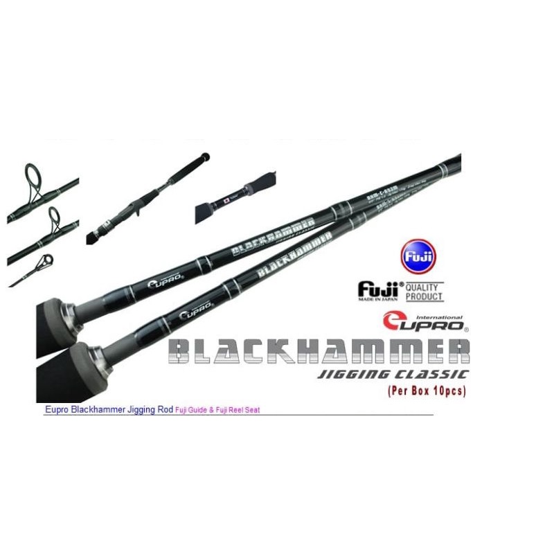 EUPRO BLACK HAMMER JIGGING CLASSIC ROD ( BOTTOM & JIGGING ) | Shopee ...