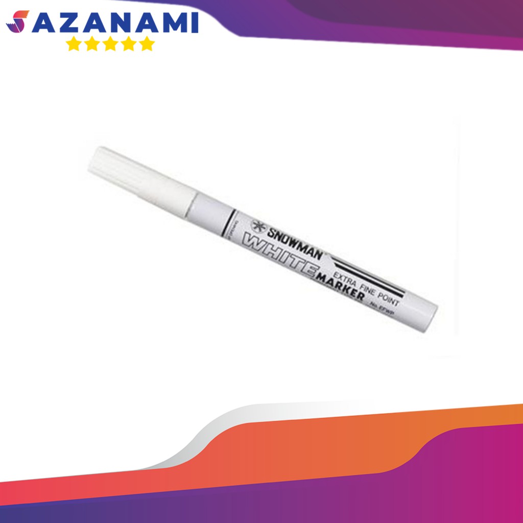 PUTIH Snowman WHITE PAINT MARKER Pen SNOWMAN FINE WHITE MARKER WHITE ...