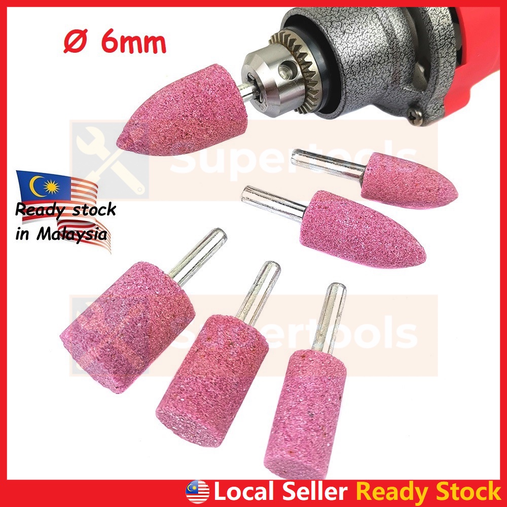 1pcs 6mm Mounted Stone Burr Grinding Head Grinder Burr Abrasive ...