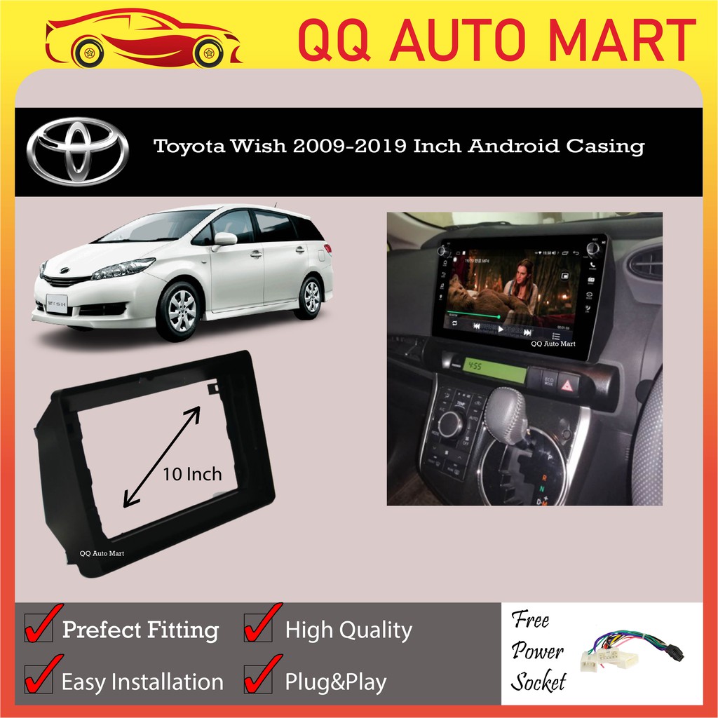Toyota Wish 2009-2019 10 Inch ANdroid Player Casing | Shopee Malaysia