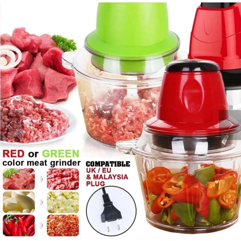 🔥BLENDER COOKING 2L🔥Meat Grinder Chopper Electric Automatic Mincing ...