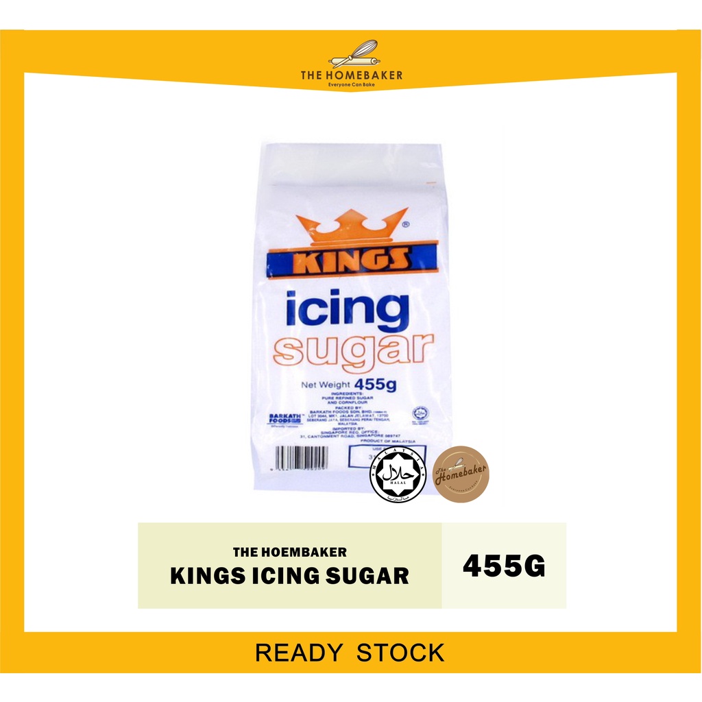 Kings Icing Sugar 455g / Gula Aising / 糖粉 / Halal / Home Baker | Shopee ...