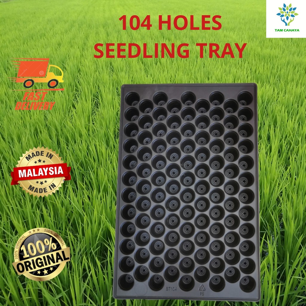 1pcs 104 HOLE SEEDLING TRAY BEKAS SEMAIAN PLASTIC NURSERY SEED ...