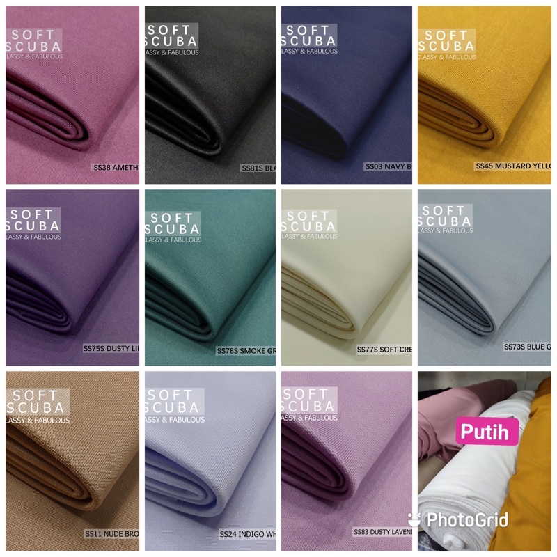 kain scuba Soft Scuba awning tudung Bidang 60" | Shopee Malaysia