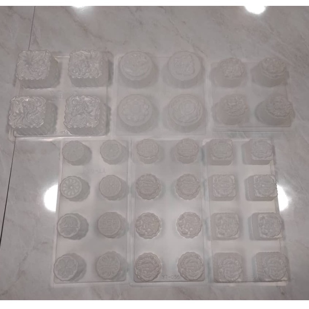 JELLY MOULD agar-agar mooncake 4 cavity 8 cavity / 中秋月饼果冻模月饼模 / acuan ...