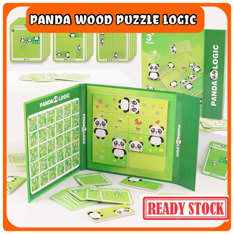 🔥MAGNETIC PANDA WOOD PUZZLE LOGIC ARITHMETIC🔥 | Shopee Malaysia