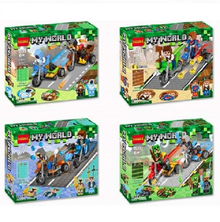 Mainan Budak Blok Decool My World Minecraft 815-818 Building Blocks Toys Bricks Toy Collection ...