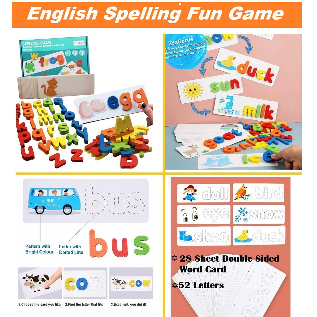 【New】English Spelling Game / Word Games / fun for kids children game ...