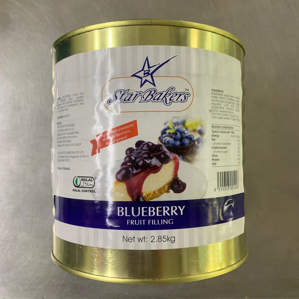 Star Bakers Blueberry Fruit Filling Blueberry Filling 2.85KG | Shopee ...