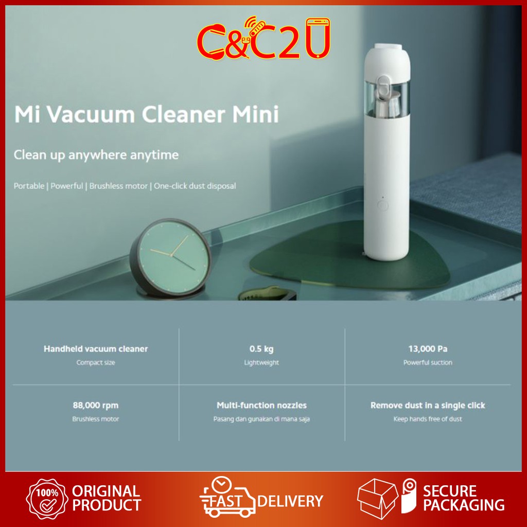 [ORIGINAL] Xiaomi Vacuum Cleaner Mini | Shopee Malaysia
