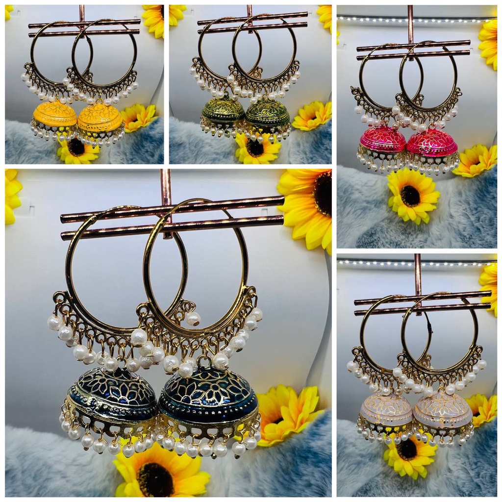 INDIAN HOOP JHUMKA (READY STOCK) | Shopee Malaysia
