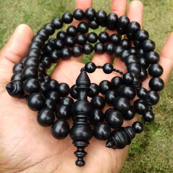 Super 10mm Black Moringa Wood Rosary | Shopee Malaysia