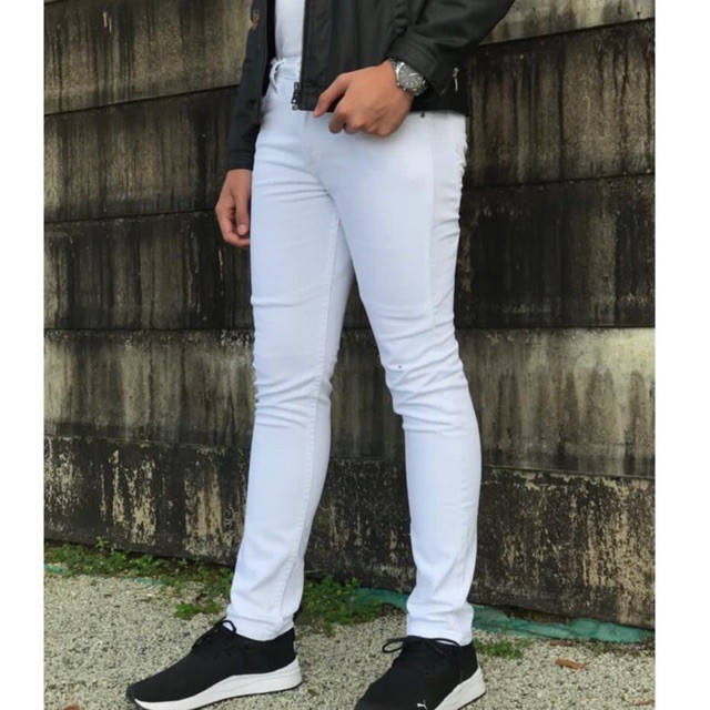 slack jeans PUTIH SLIMFIX‼️VIRAL | Shopee Malaysia