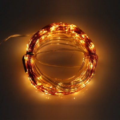 Solar Powered Copper Wire LED String Light Outdoor Decoration (WARM ...