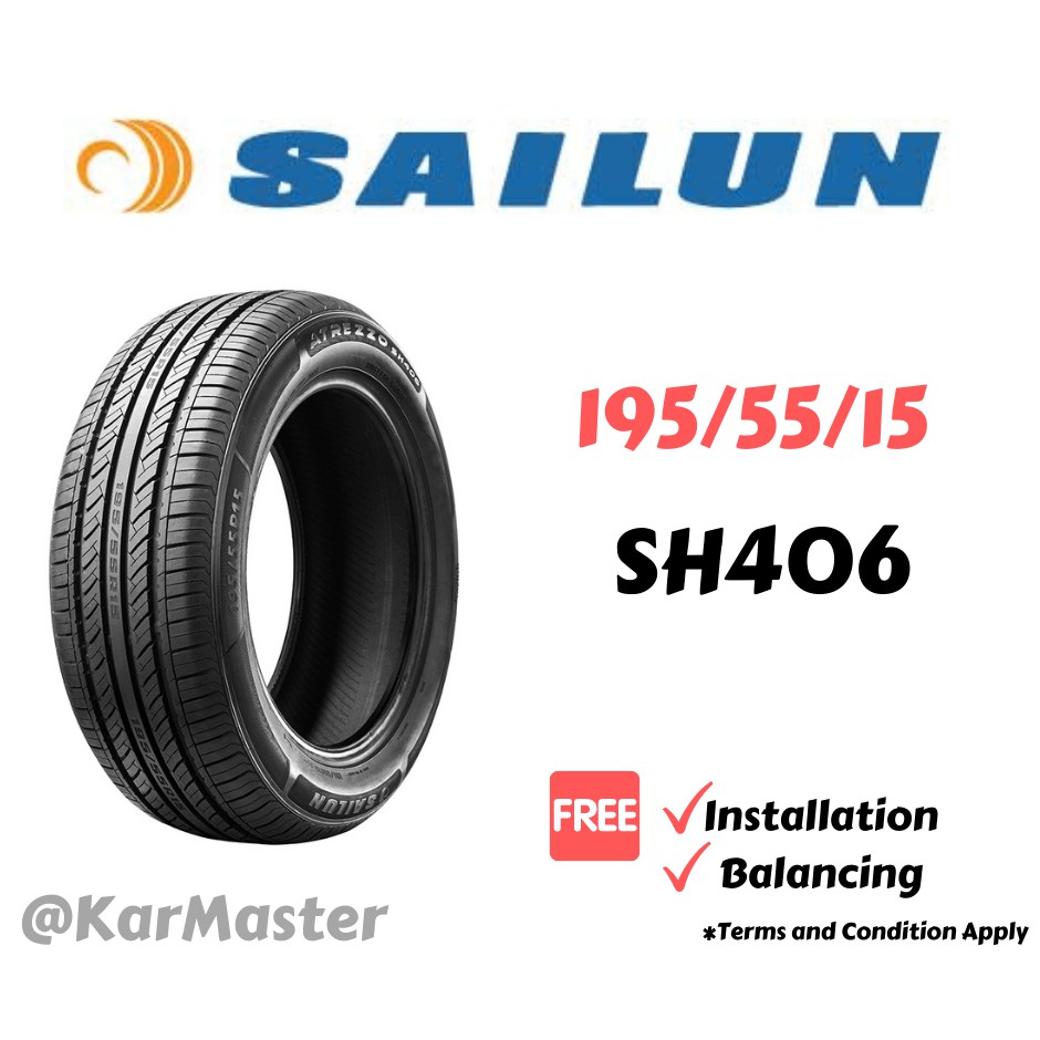 195/55/15 Sailun SH406 (With Installation) | Shopee Malaysia