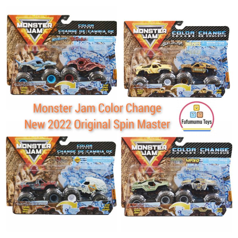 MONSTER JAM 2020 COLOR CHANGE DOUBLE SHOWDOWN CAN CHANGE COLORS ...