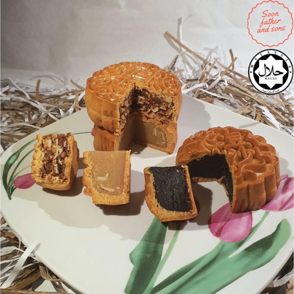 [HALAL]月饼独立包装10 款口味 170G, Mooncake Size Besar single pack (10 Flavors ...
