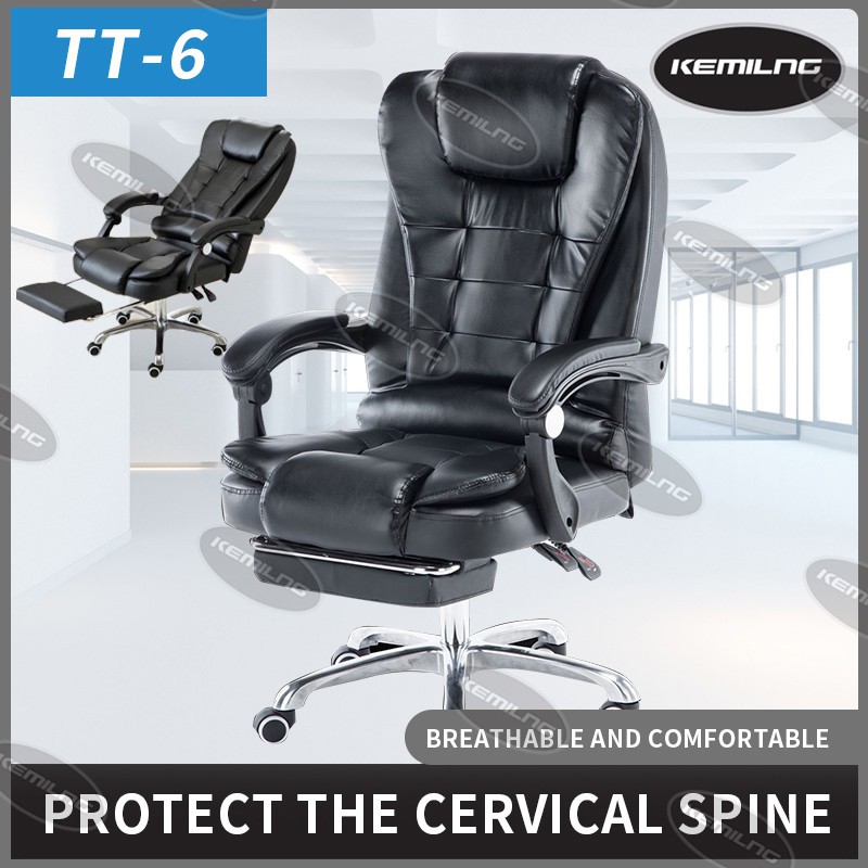 KEMILNG TT-6 PU Leather High Back Mesh Home Office Chair /Director ...