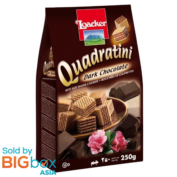 Loacker Quadratini Dark Chocolate 250g | Shopee Malaysia