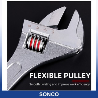 6'' / 8'' / 10'' / 12'' / 15'' Heavy Duty Adjustable Wrench Spanner ...