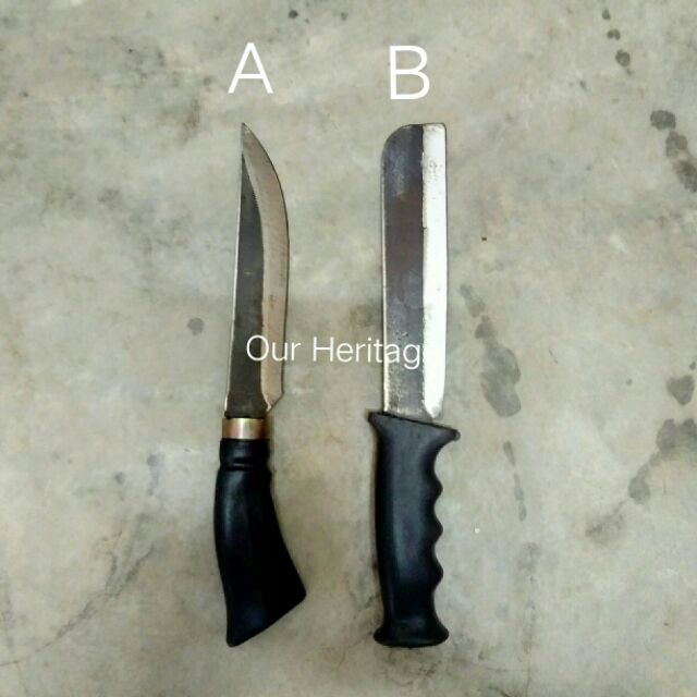 Pisau Dapur Besi Kampung Kitchen Knife Chainsaw 5.5" | Shopee Malaysia