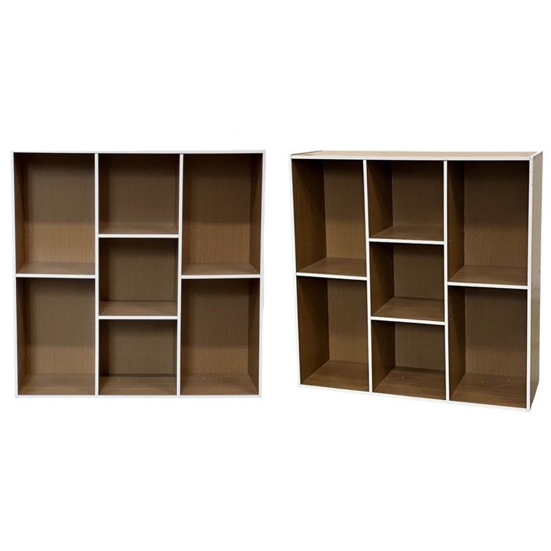 Rak buku 7 Tingkat/7 Tier Wooden Multipurpose Rack Book Shelf | Shopee ...