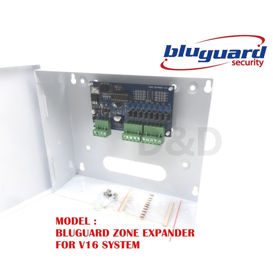 BLUGUARD ZONE EXPANDER MODULE C/W METAL BOX / ALARM SYSTEM | Shopee ...