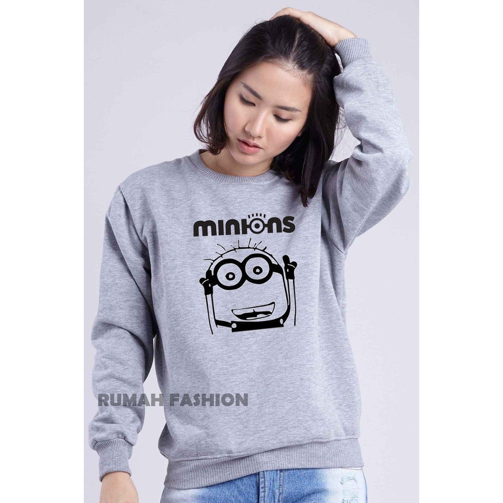 MINION CUTE SWEATER HOODIE ZIPPER JACKET | Shopee Malaysia