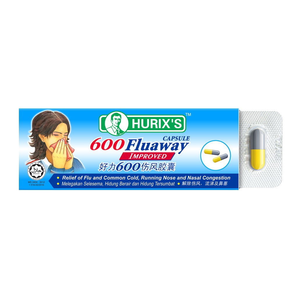 HURIX'S 600 Fluaway 6 Capsules (Exp: 03/2027) | Shopee Malaysia