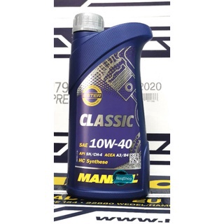 Original 7501 Mannol Classic+Ester SAE 10W40 HC Synthese Engine Oil ...