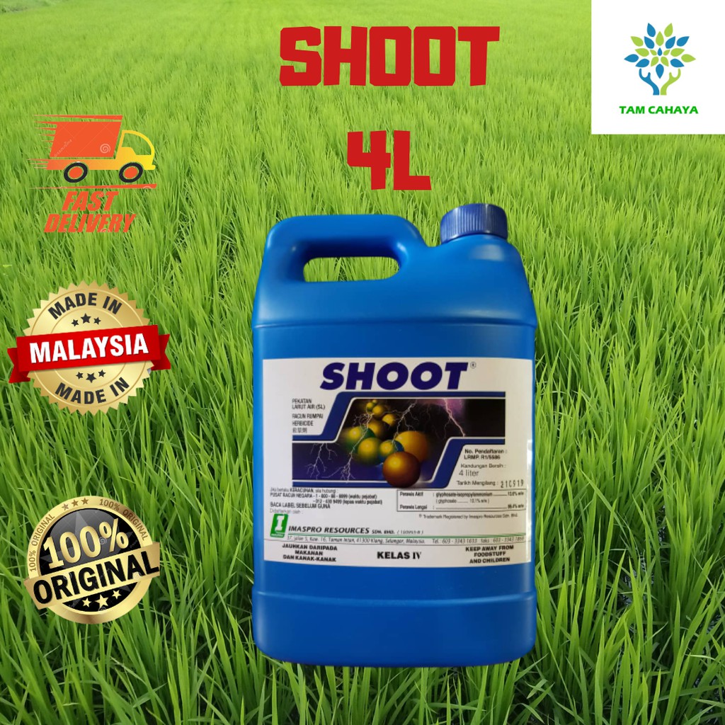 Shoot 4Liter ( Sama Dengan KEN-STAR MAWAH SEKALI SPARK ) Glyphosate 13. ...