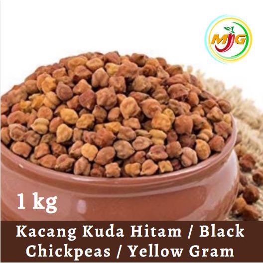Kacang Kuda Hitam / Black Chickpeas / Yellow Gram / Black Channa - 1kg ...
