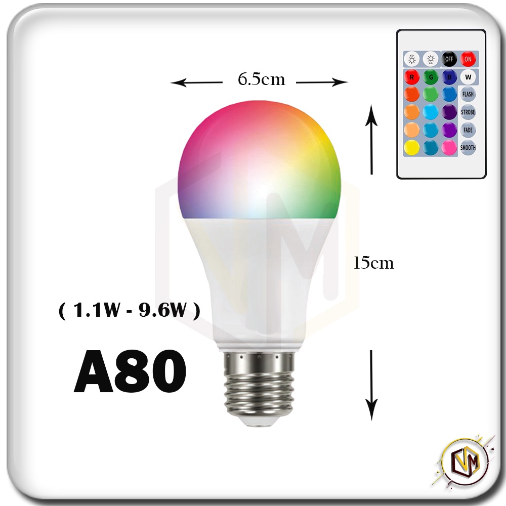 Smart LED Bulb Dimmable Color Changing Colour RGB Magic E27 RGBW Mentol ...