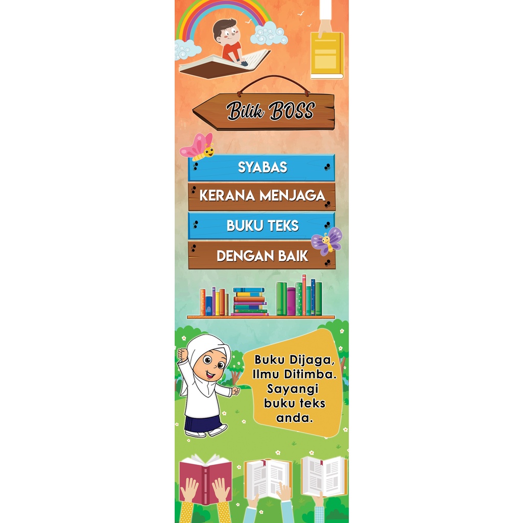 Banner bilik BOSS / SPBT pintu dan carta organisasi untuk sekolah ...