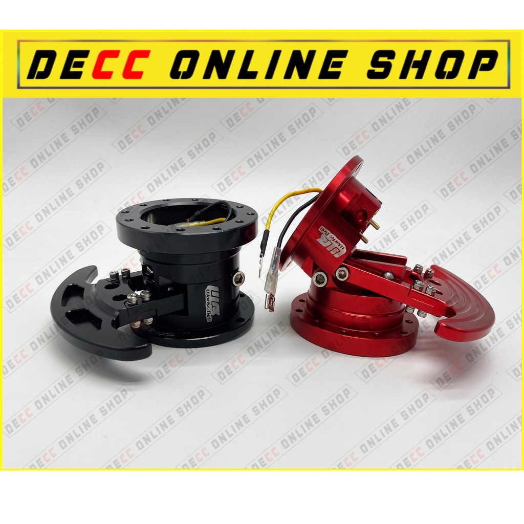 [ 🔥 New Arrival 🔥 ] WORKS BELL Steering Flip Booskit BLACK / RED Quick ...
