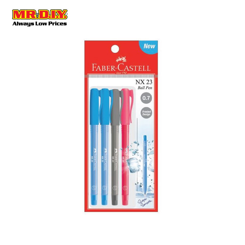 (MR.DIY) Faber Caster NX23 Ball Pen 0.7mm (Mix) | Shopee Malaysia