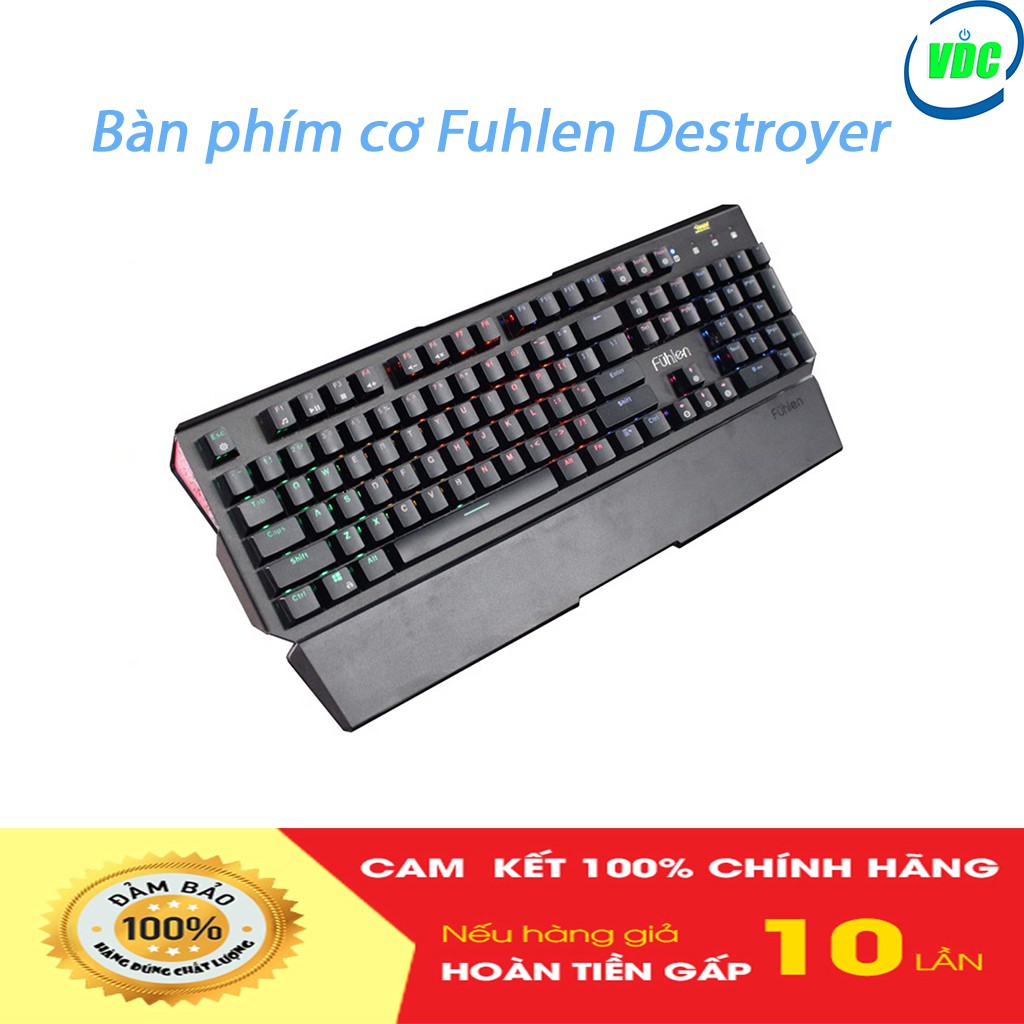 Fuhlen Destroyer mechanical gaming keyboard, Led Rainbow 10 Led effects ...