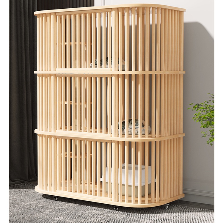 Pettz Cat Cage Large Cat House Wood Big Size Cats Villa Sangkar Kucing ...