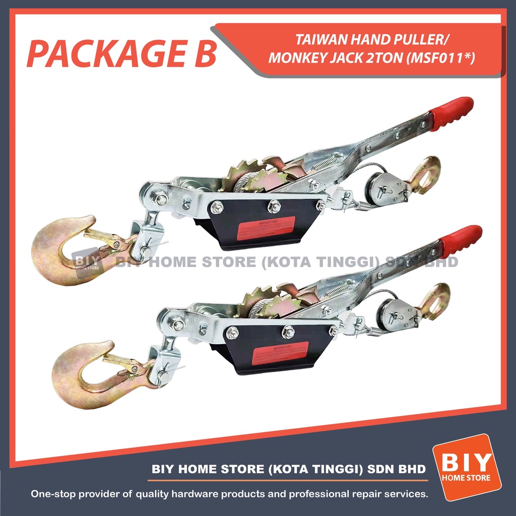 TAIWAN HAND PULLER/ MONKEY JACK/ WIRE PULLER/ RATCHET TIE DOWN/ LORRY ...