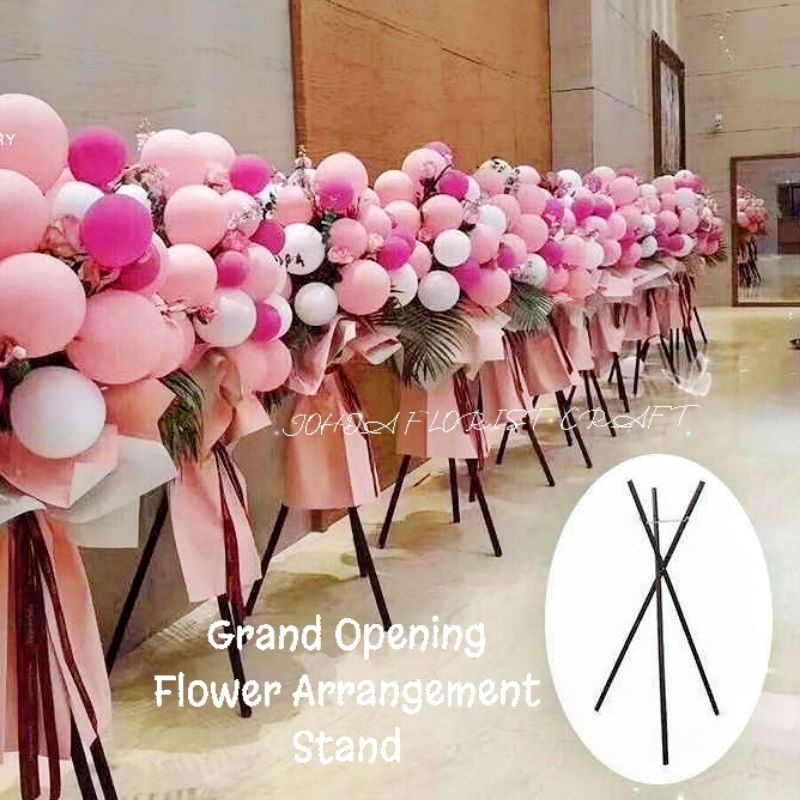 Grand Opening Flower Stand Events Floral Arrangement Wood Stand Three ...