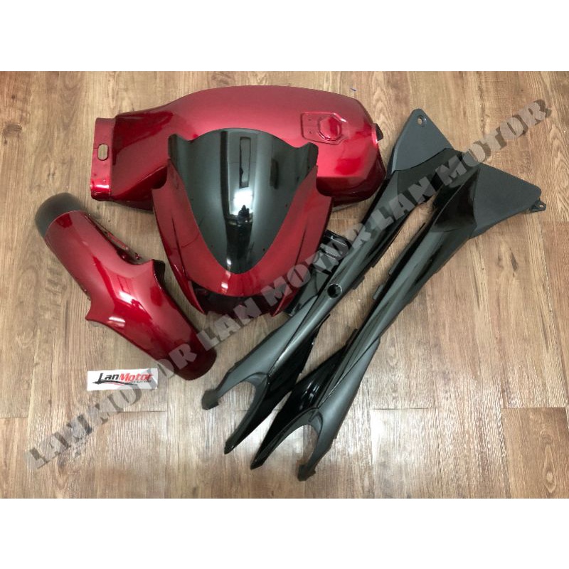 RXZ CATALYZER COVER SET HLD RED BLACK ( DRMK BG ) | Shopee Malaysia
