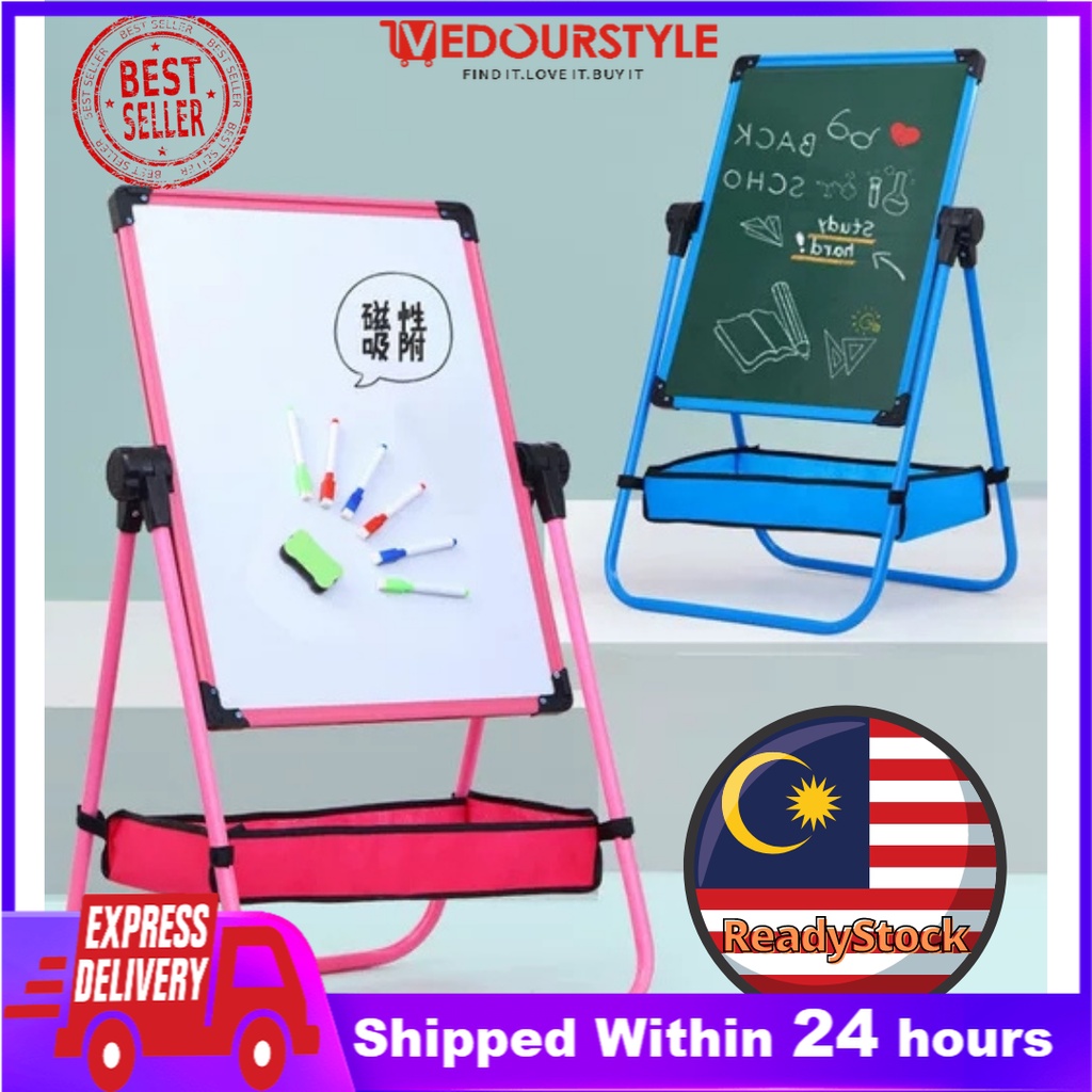 🔥MALAYSIA READY STOCK🔥 Kids Drawing Board Whiteboard & Blackboard ...