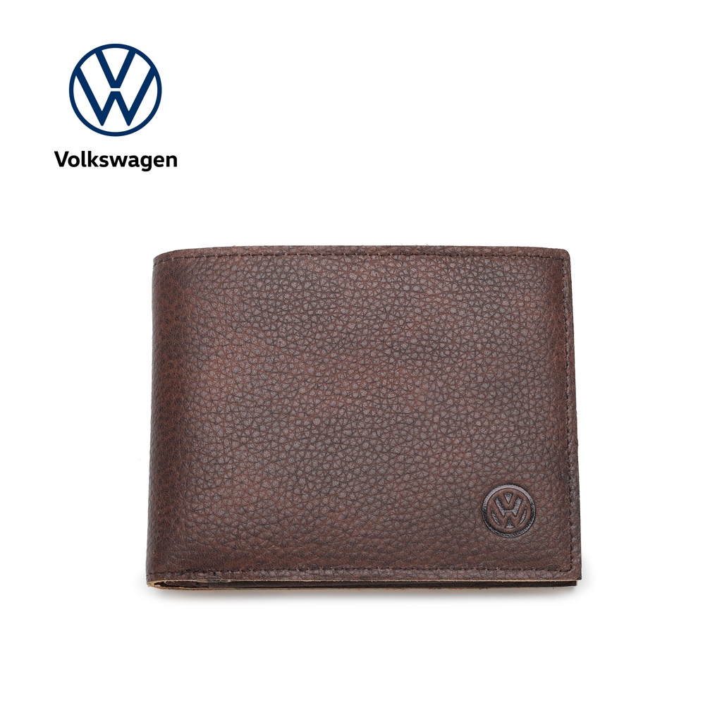 [Clearance] Volkswagen Genuine Leather RFID Short Wallet - Brown VWW ...