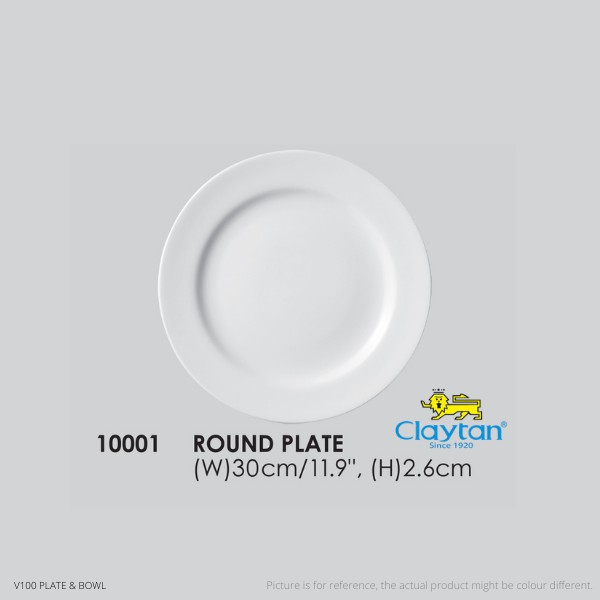 Claytan Vc Hotelware Tableware Plate Bowl Plain White V100 Pearl White ...