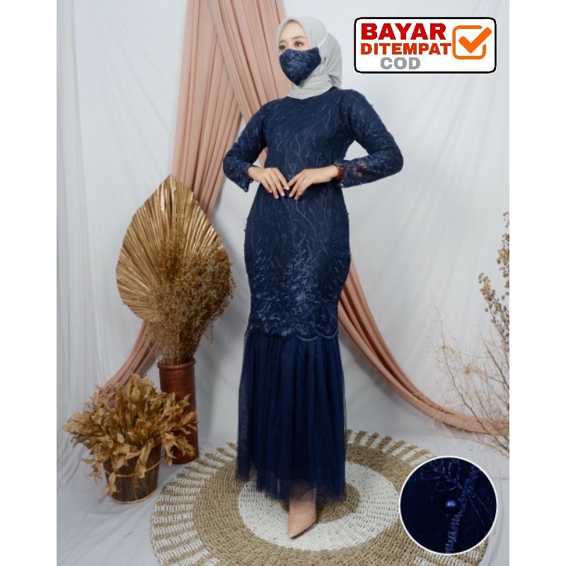 Gamis Duyung Tutu Bukat Tile Mutiara/Kebaya Modern Duyung Vera ...