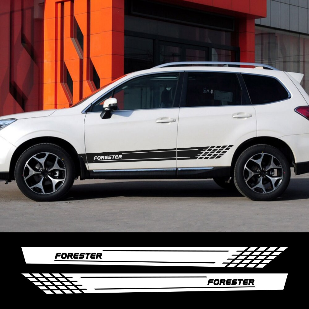 For Subaru Forester XV Outback Car Long Side Skirt Stickers Decoration ...